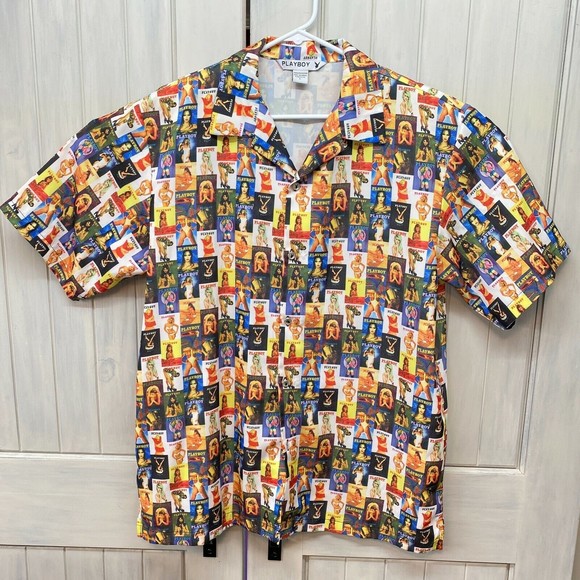 PLAYBOY | Shirts | Vintage Playboy Magazine Cover Hugh Hefner All Over ...